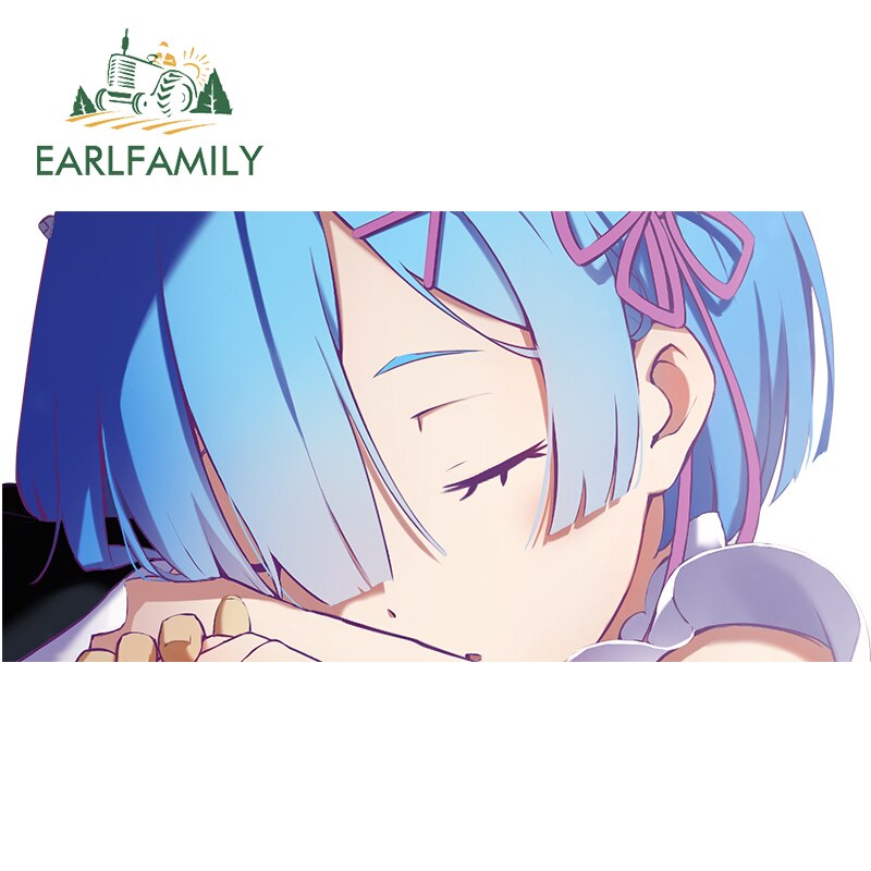 EARLFAMILY 13cm x 6.7cm for Anime Re ZERO Rem Car Stickers Vehicle ...