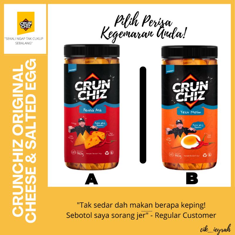 CRUNCHIZ BARU (PREMIUM CHEESE) - 350gram & NZ CRUNCHIZ 220gram | Shopee ...