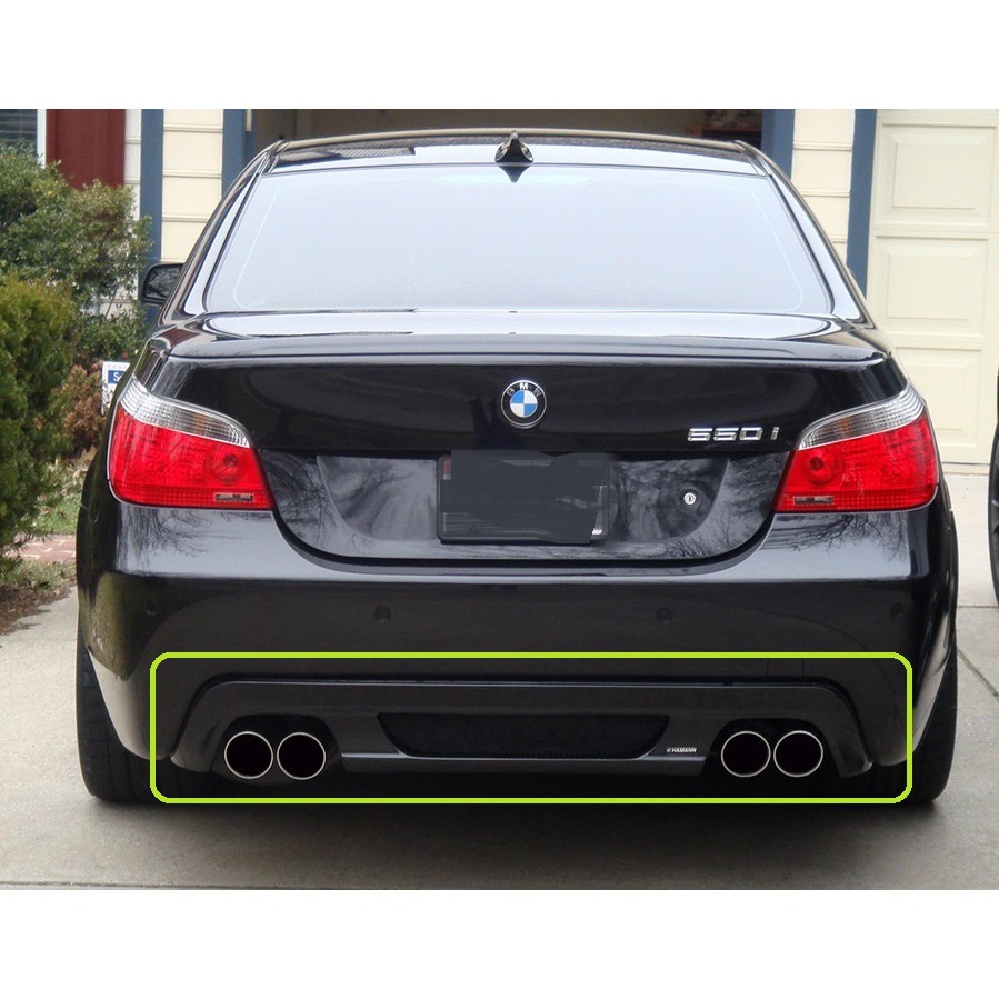 bmw e60 rear diffuser belakang quad siap color fit untuk e60 m sport ...