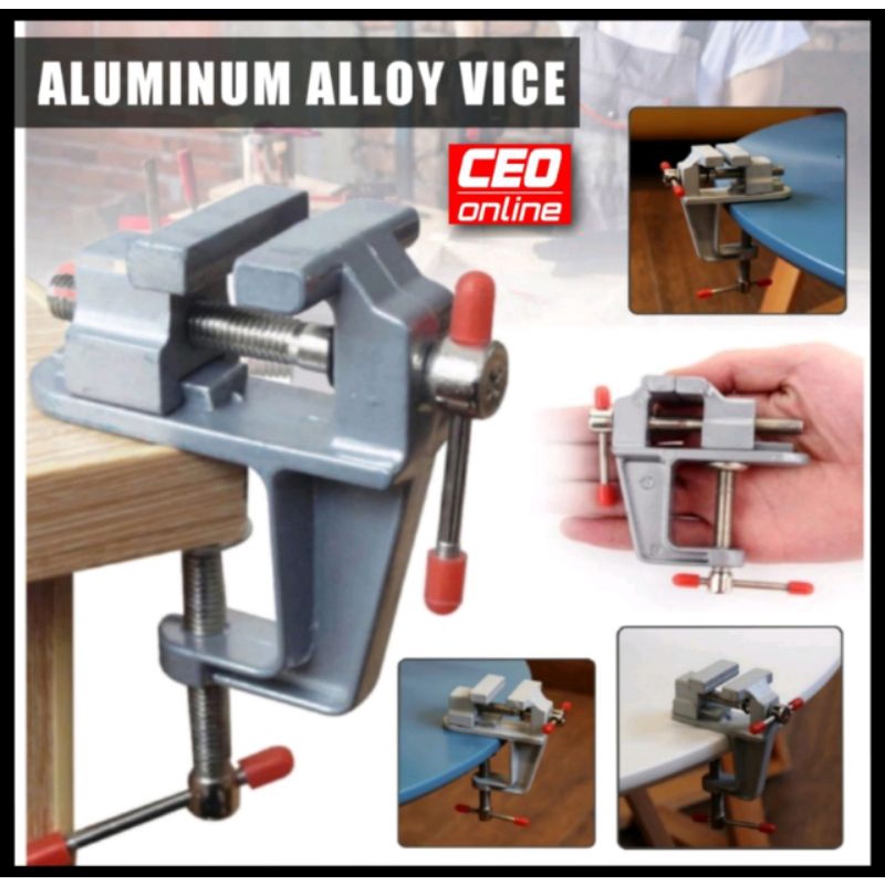 CEO 🇲🇾 Aluminum Alloy Vice Miniature Small Jewelers Hobby Clamp On ...
