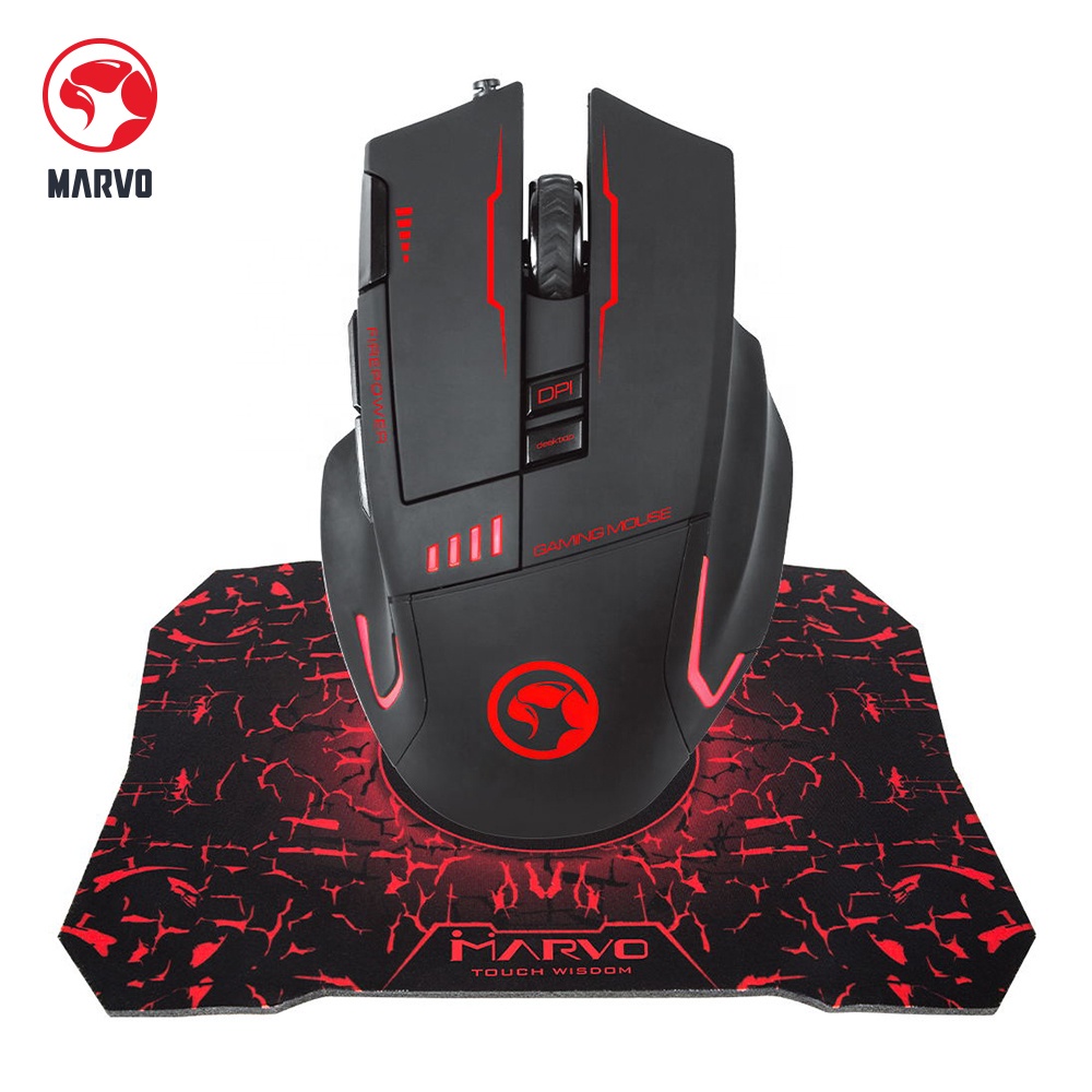 Marvo G909 Wired Optical Gaming Mouse + G1 Mouse Pad combo | Shopee ...
