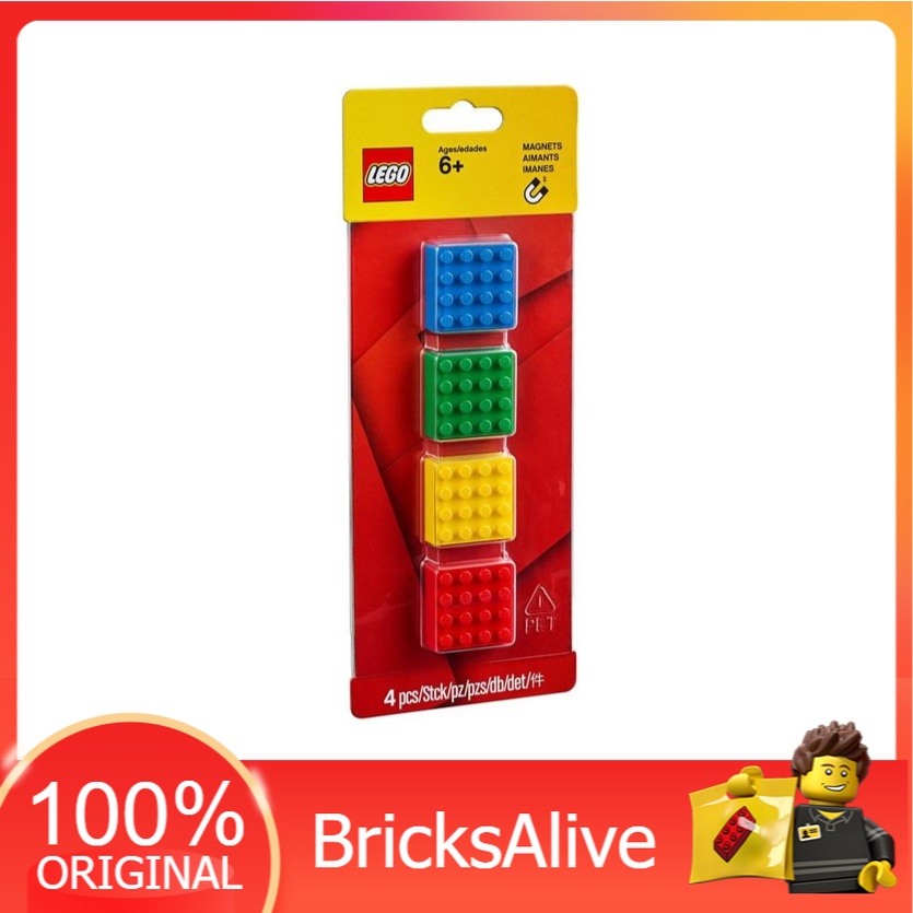 [BricksAlive] LEGO ICONIC 4x4 Brick Magnets Classic 853915 | Shopee ...