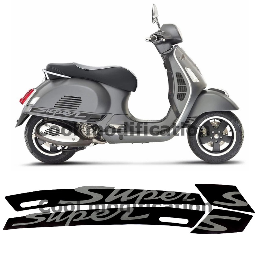 Motorcycle Body "Super" Stickers For Vespa GTS 300 GTS300 Super Sports ...