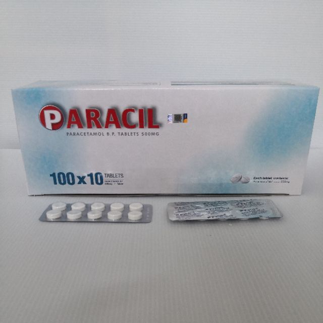 Paracil (Paracetamol) Tablet 500mg 10X10s(10 Strips) | Shopee Malaysia