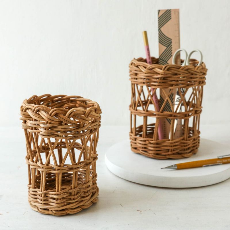 10cm high rattan glass/rattan glass cover/multipurpose container ...