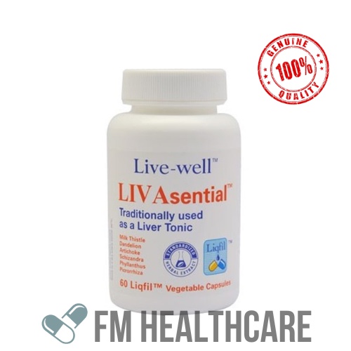 Live-Well LIVAsential Liqfil Vegetable Capsules 60’s – Liver Tonic ...