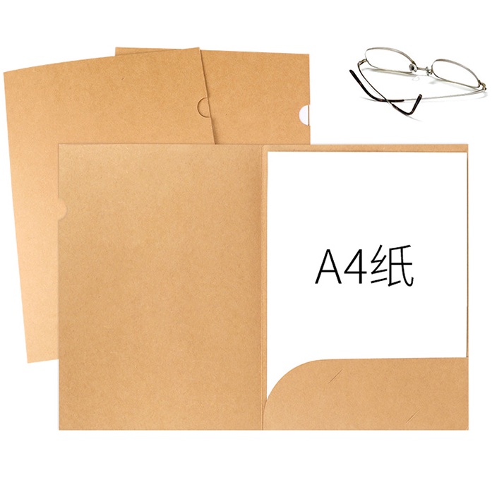 [Local Stock!] Minimalist Hard Cover Paper Document Folder File Folder ...
