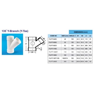 315mm~250mm~200mm~160mm~110mm 135° Reducer Y-Branch Y-Tee 45º 12"~10"~8 ...
