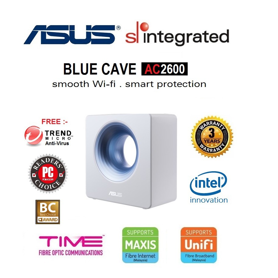ASUS BLUE CAVE AC2600 Dual Band Wifi Router | Shopee Malaysia