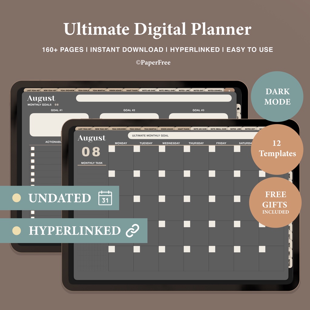 GoodNotes / Notability / Ultimate Digital Planner / PDF Digital Planner ...