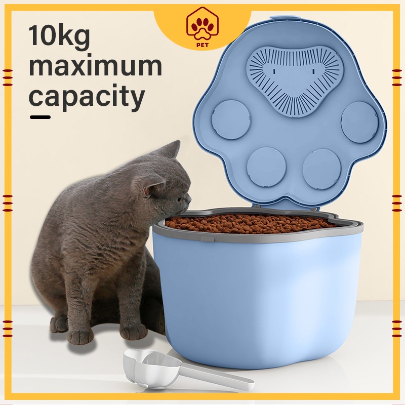 Sealed Cat Food Bucket Vacuum Grain Bucket Large Cat Food Dog Food ...