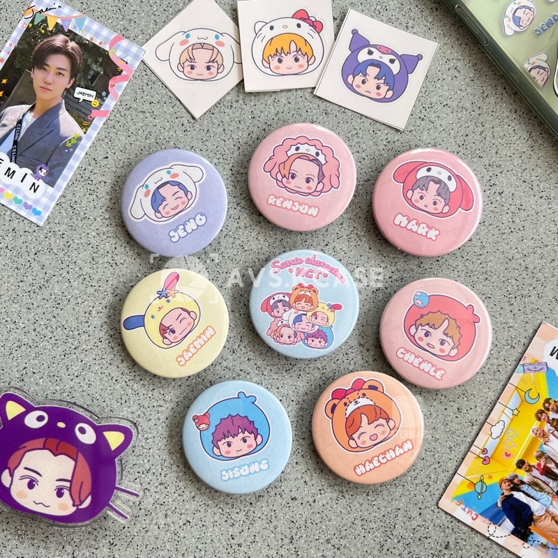 Sanrio X NCT DREAM BUTTON PIN 44mm | Shopee Malaysia