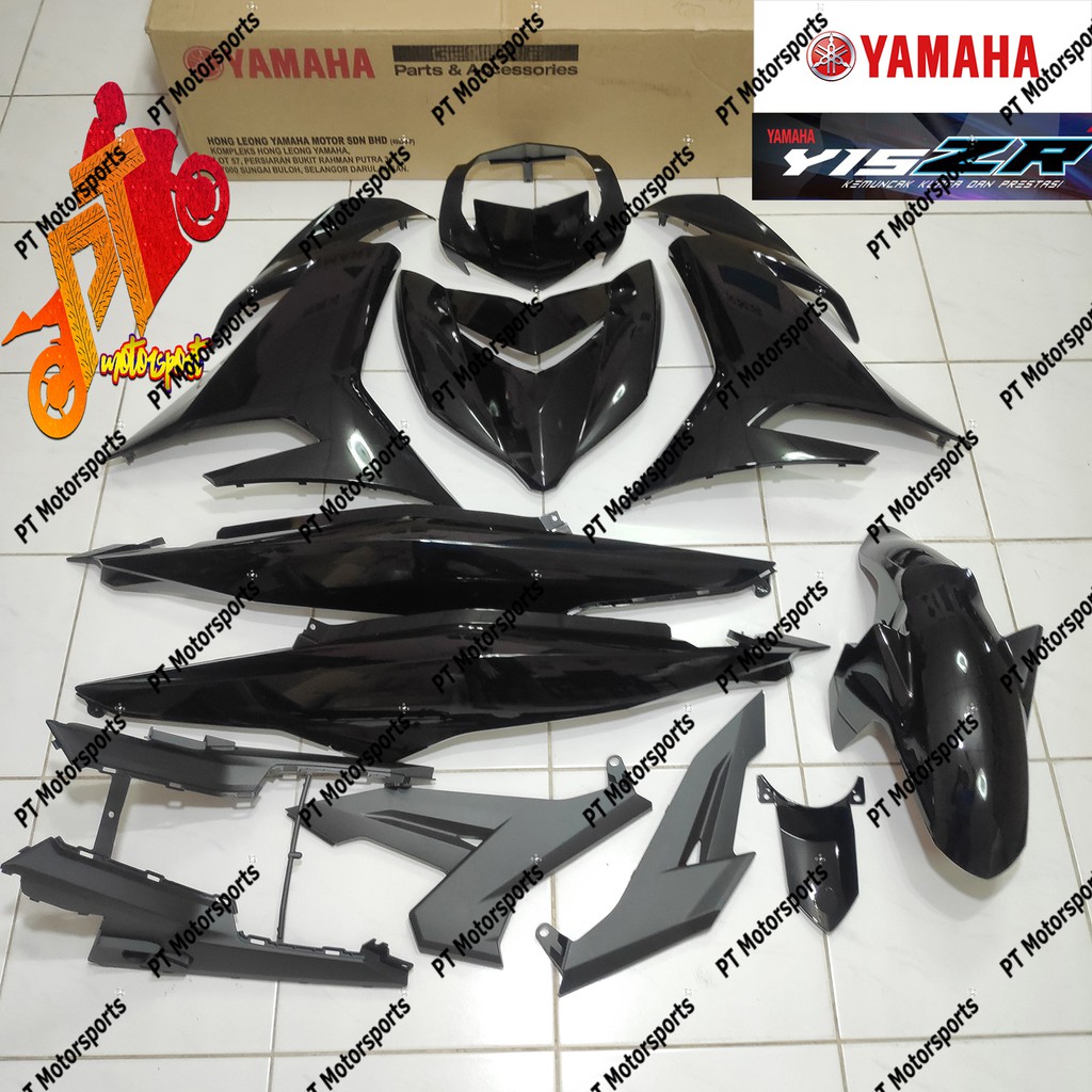 Yamaha Y15ZR Y15 V1 V2 Cover Set Full Black HLY Original dan Velozi HLD Kosong | Shopee Malaysia