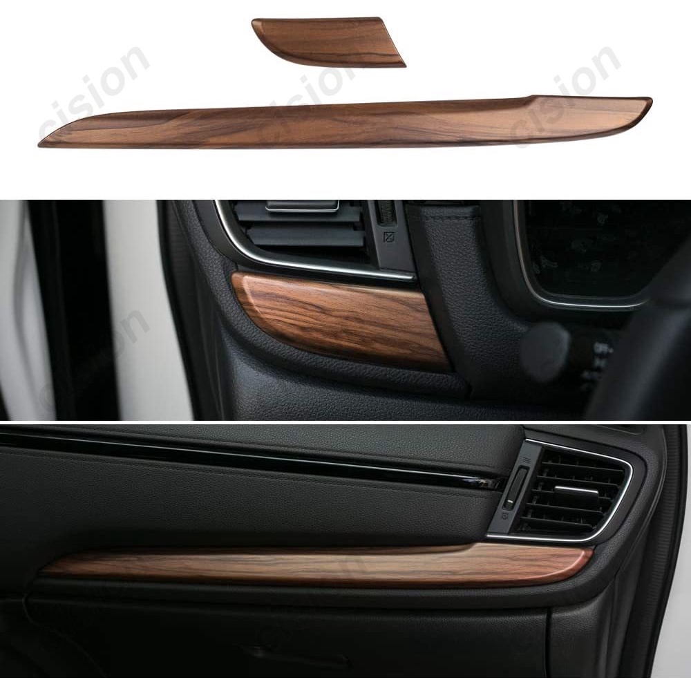 For Left Hand Drive Model 2Pcs Peach Wood Grain Center Console ...
