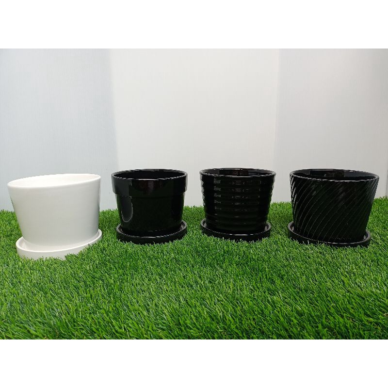 STANDARD SMALL MODERN CERAMIC FLOWER POT | Shopee Malaysia