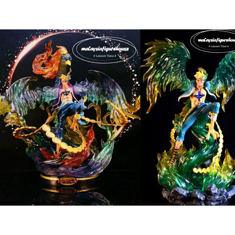 🔥READY STOCK🔥48CM ONE PIECE WHITEBEARD CAPTAIN UNDEAD PHOENIX MARCO ...