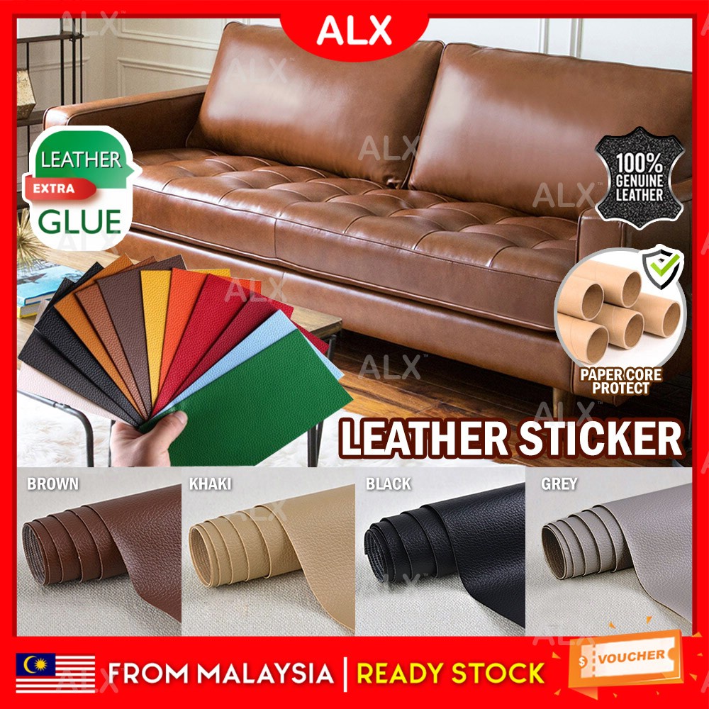 ALX PU Leather Sticker Self Adhesive Sofa Car Seat Couch Furniture Self ...