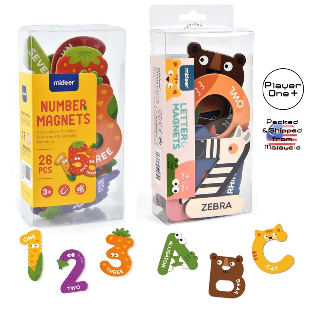 Letter Magnets A to Z Animals Kids Children Educational Toys Montessori ...