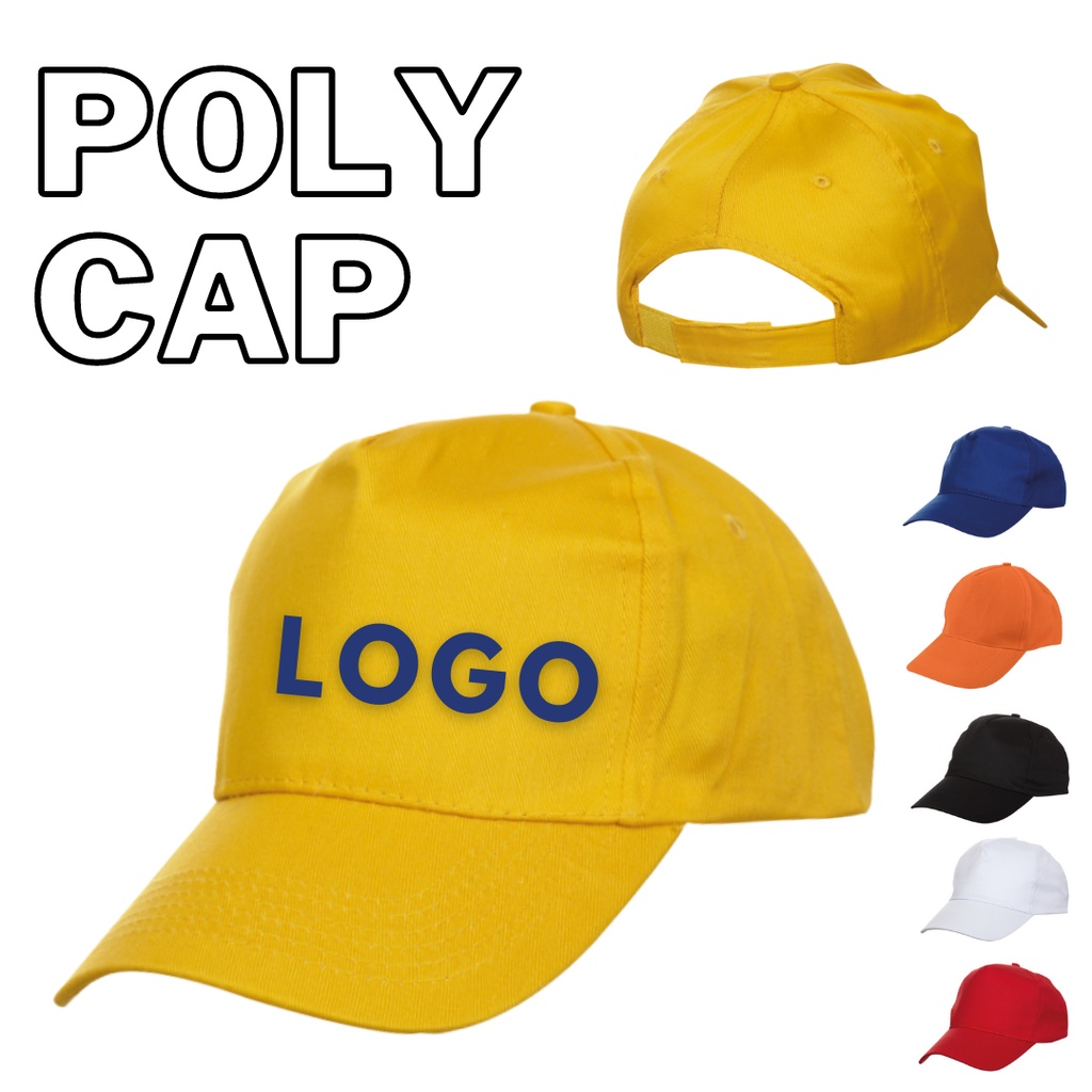 CUSTOM POLYESTER 5 PANEL CAP POLYESTER LOGO PRINT TOPI LOGO HAT ...
