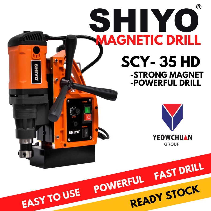 Shiyo, Magnetic Drill Machine ,SCY-35HD, 1550W, Heavy Duty , Industrial ...