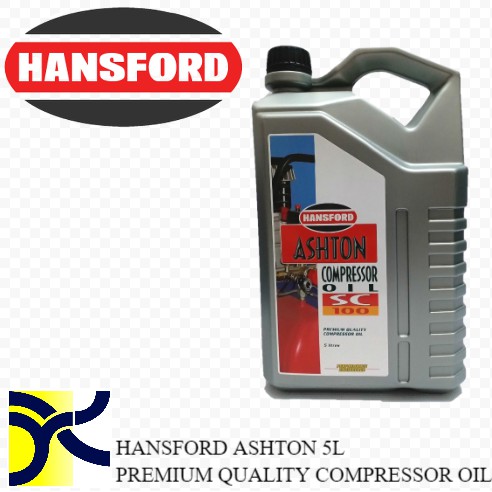 HANSFORD SC100 ASHTON 5L PREMIUM QUALITY COMPRESSOR OIL | Shopee Malaysia