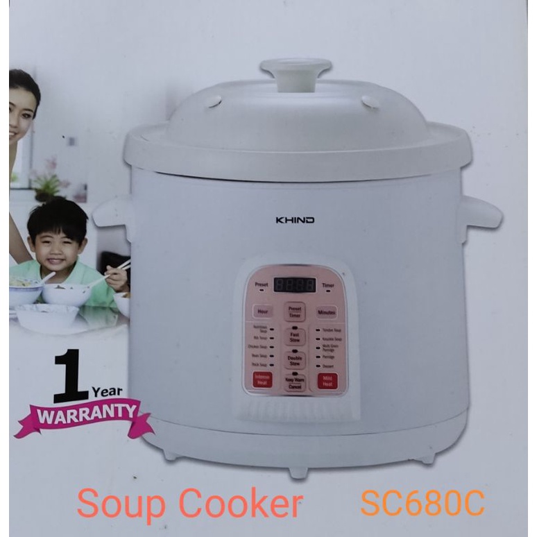 Khind Electric Soup Cooker SC680C | Shopee Malaysia