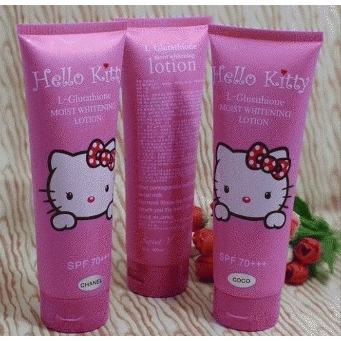 HELLO KITTY L-Glutathione Lotion SPF70+++ L Glutathione | Shopee Malaysia