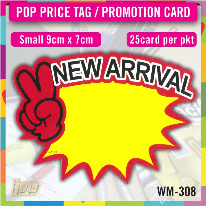 POP Price Tag Promotion Cards / Thumbs Up Pop Price Tags / Jualan Tag ...