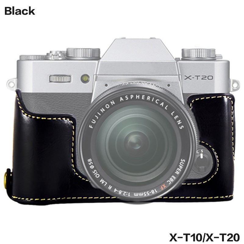 Fuji XT10/XT20/XT30/XT30ii PU Leather Camera Half Body Case (Black) | Shopee Malaysia