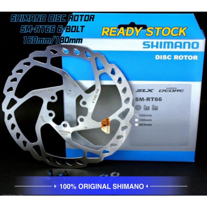 ORI Shimano SLX Disc Brake Rotor 160/180mm 6Bolt 【READY STOCK】 | Shopee ...