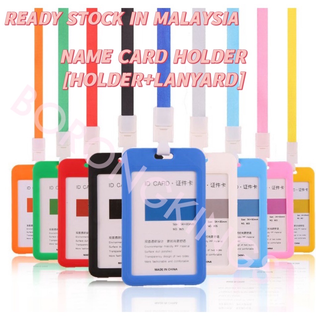 Employee Waterproof Work Badge ID Business Work Card Holder Vertical ...