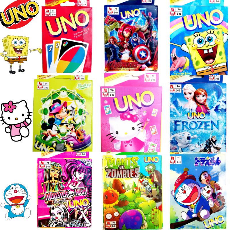 Uno Playing Card / Uno Frozen / Uno Hello Kitty / Uno Avenger / Uno ...