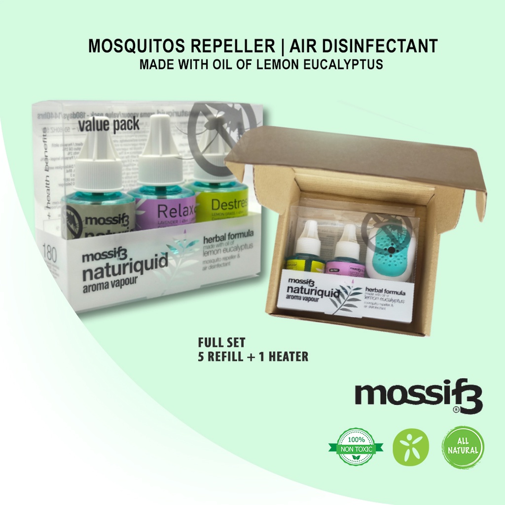 Mossif3 | Full Set | Air Disinfectant & Non-toxic Mosquito Repeller ...