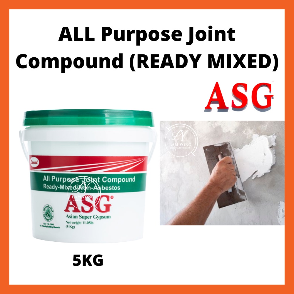 5KG ASG PLASTER COMPOUND / Ready mix cement / JOINT COMPOUND / Plaster ...