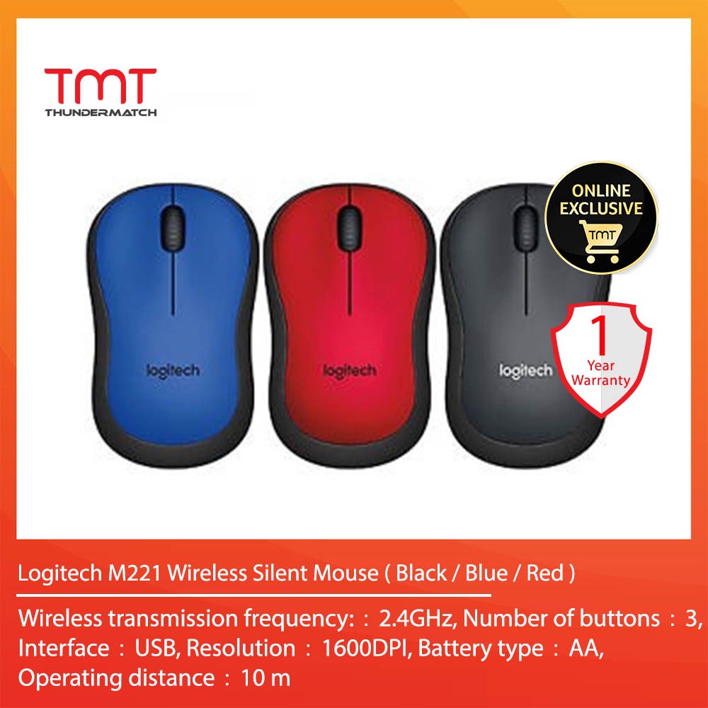 fantech logitech mouse logitech Logitech M221 Wireless Mouse SILENT ...
