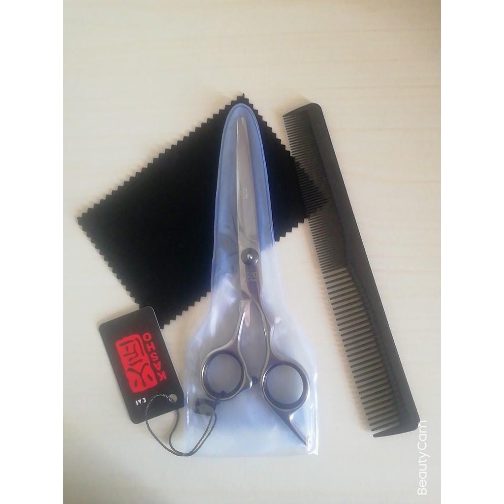 Gunting Rambut JAPAN KASHO 440C Silver Hair Scissors Barber Scissors ...