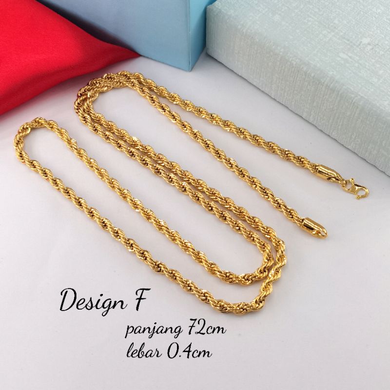 Elena Emas Korea Necklace - Rantai Dewasa Design Pintal ( EN23 )( EN76 ...