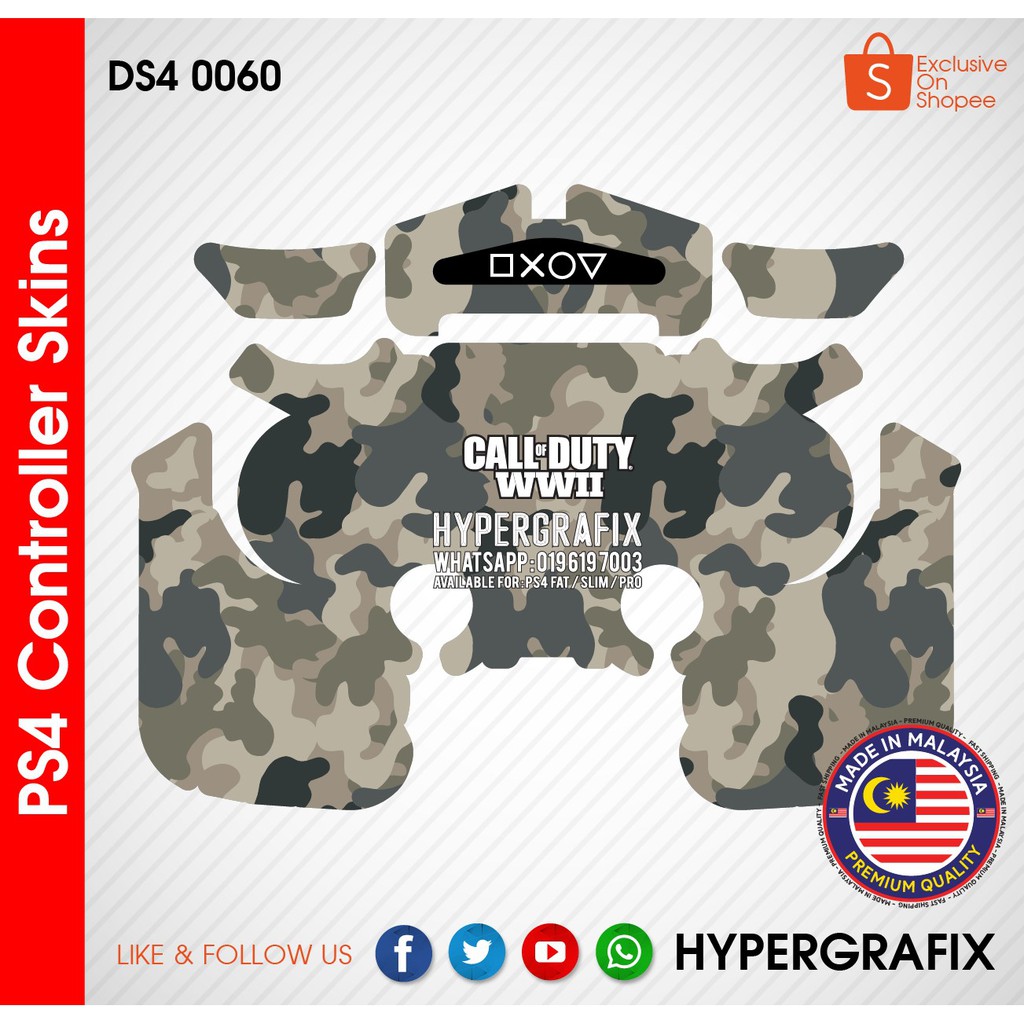 PS4 Controller DS4 SKIN (0060) | Shopee Malaysia