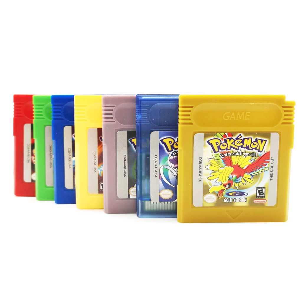 7 Pieces Game Cards Carts For Nintendo Pokemon GBC Game Boy Color ...