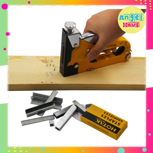 HOTAK 3 Way Staplers Gun & Refill (Light / Medium / Heavy Duty Punches ...