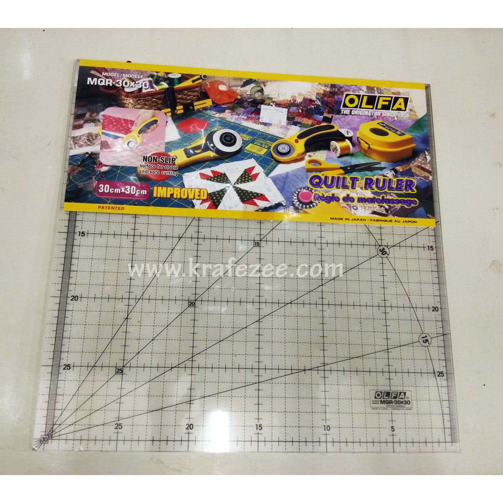 Pembaris OLFA Quilt Ruler 30cm X 30cm | Shopee Malaysia