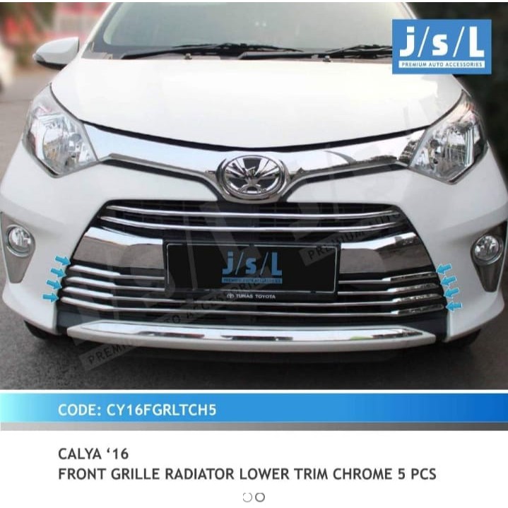 Toyota Calya Car Radiator Grill/Front Grille Radiator Lower Trim Chrome ...