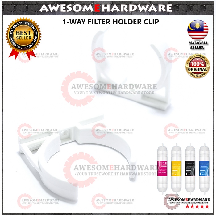 (SINGLE) PVC INLINE WATER FILTER CLIP HOLDER HANGER BRACKET | Shopee ...