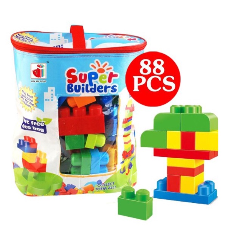 GLCF🔥READY STOCK 🔥 Lego 88pcs New Large Mega Size Building Block Super ...