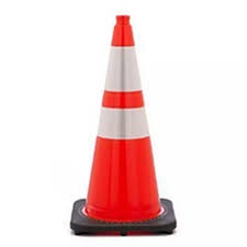 SAFETY CONE 30’’ TRAFFIC SAFETY CONE Rubber Base Road Barrier Kon ...
