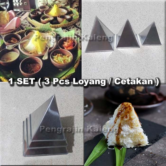 Pyramid Tumpeng Mold / Pyramid Cake Pan / Pyramid Tumpeng - Material ...