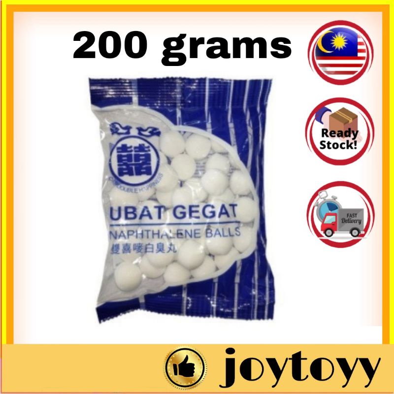 Ubat Gegat Tandas/Mothball Wardrobe Clothes/双喜唛白臭丸/樟脑丸 Naphthalene Moth ...