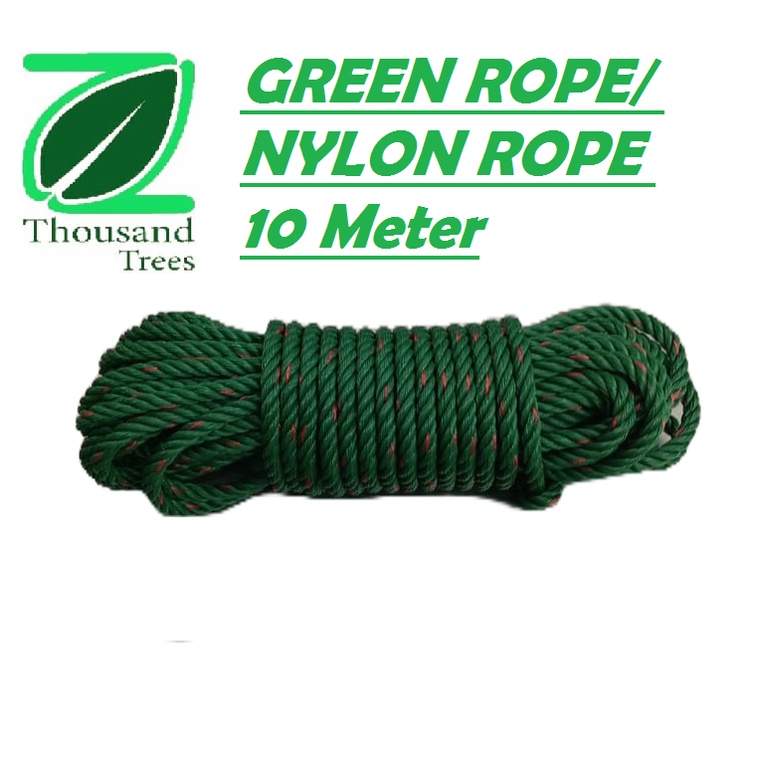 GREEN ROPE/ NYLON ROPE / TALI NYLON (10meter+-) | Shopee Malaysia