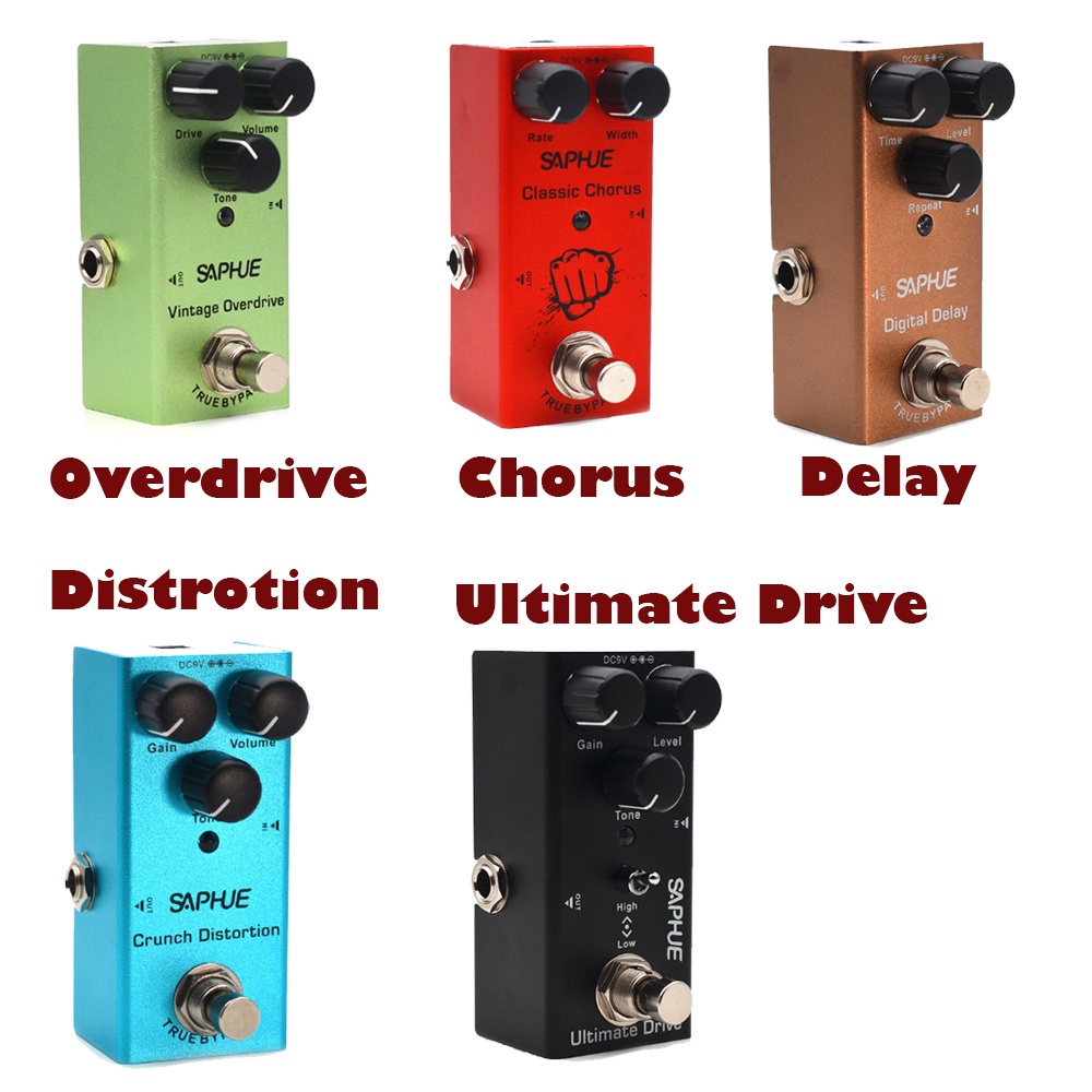 SAPHUE Electric Guitar Pedal Guitar Effector Vintage Overdrive ...