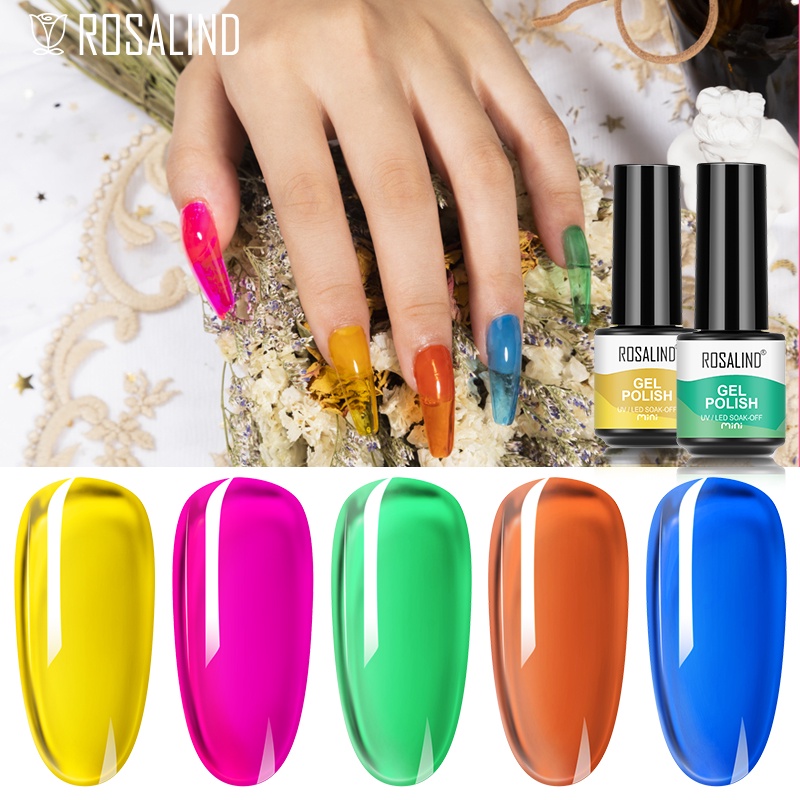 Rosalind Mini Jelly Gel Nail Polish Nude Nail Gel Polish Semi Permanent 9950